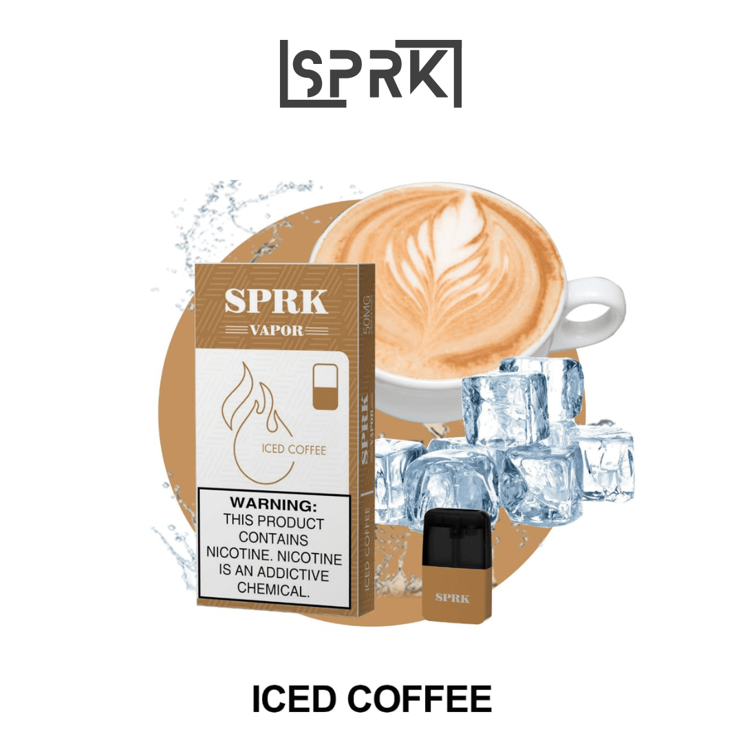 Iced Coffee by SPRK V4 Pods - Vape Monkey Dubai - UAE's Best Vape Shop
