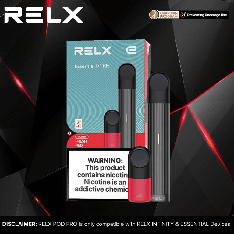 Relx Essential Kit with 1 Fresh Red Pod - Vape Monkey Dubai UAE's Best